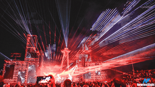 Laser Light Shows Weaving Captivating Visual Stories on Stage
