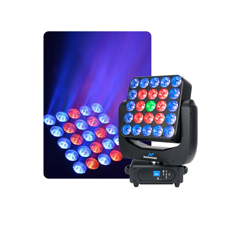 LM2510 25x10w RGBW 4In1 LED Moving Head Matrix Stage Lights