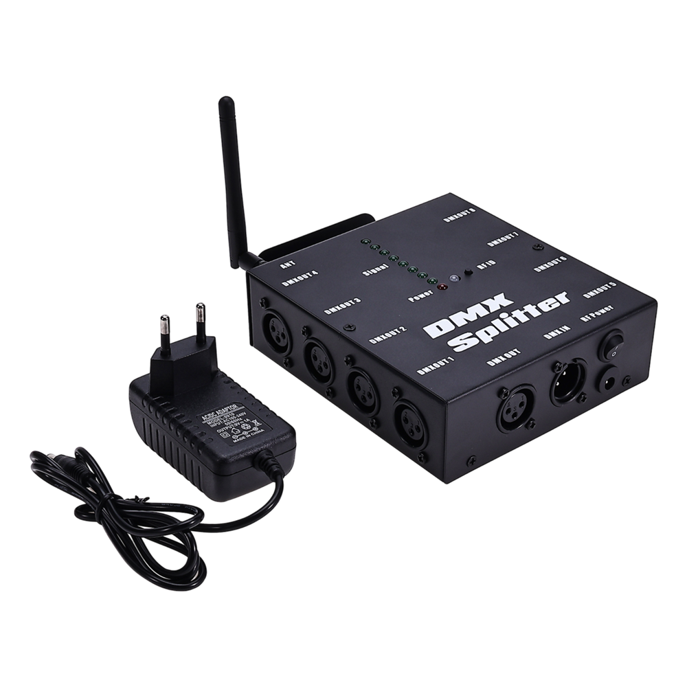 Wireless 8 Channel DMX512 Signal Amplifier Enhances DMX Controller