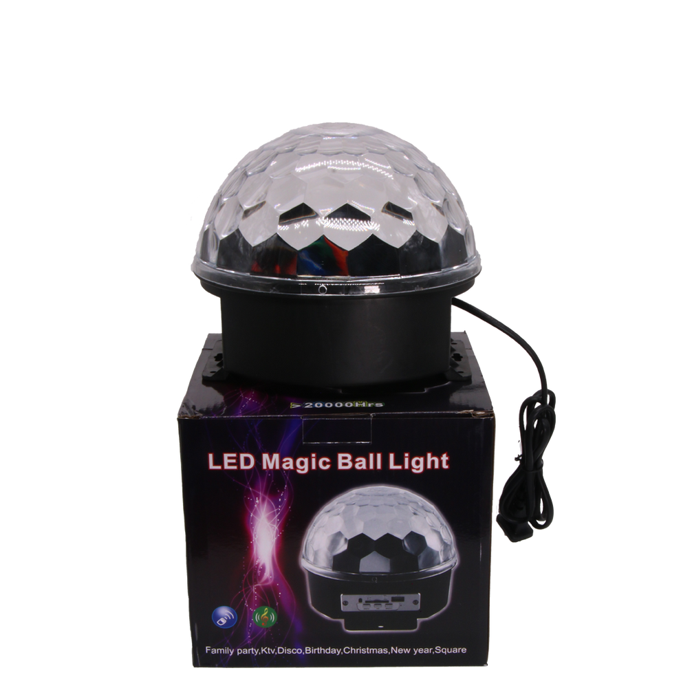 Plug Disco DJ Party Lighting RGB Crystal LED Magic Ball Light