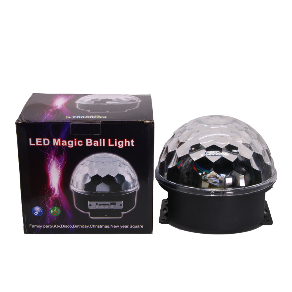 Plug Disco DJ Party Lighting RGB Crystal LED Magic Ball Light