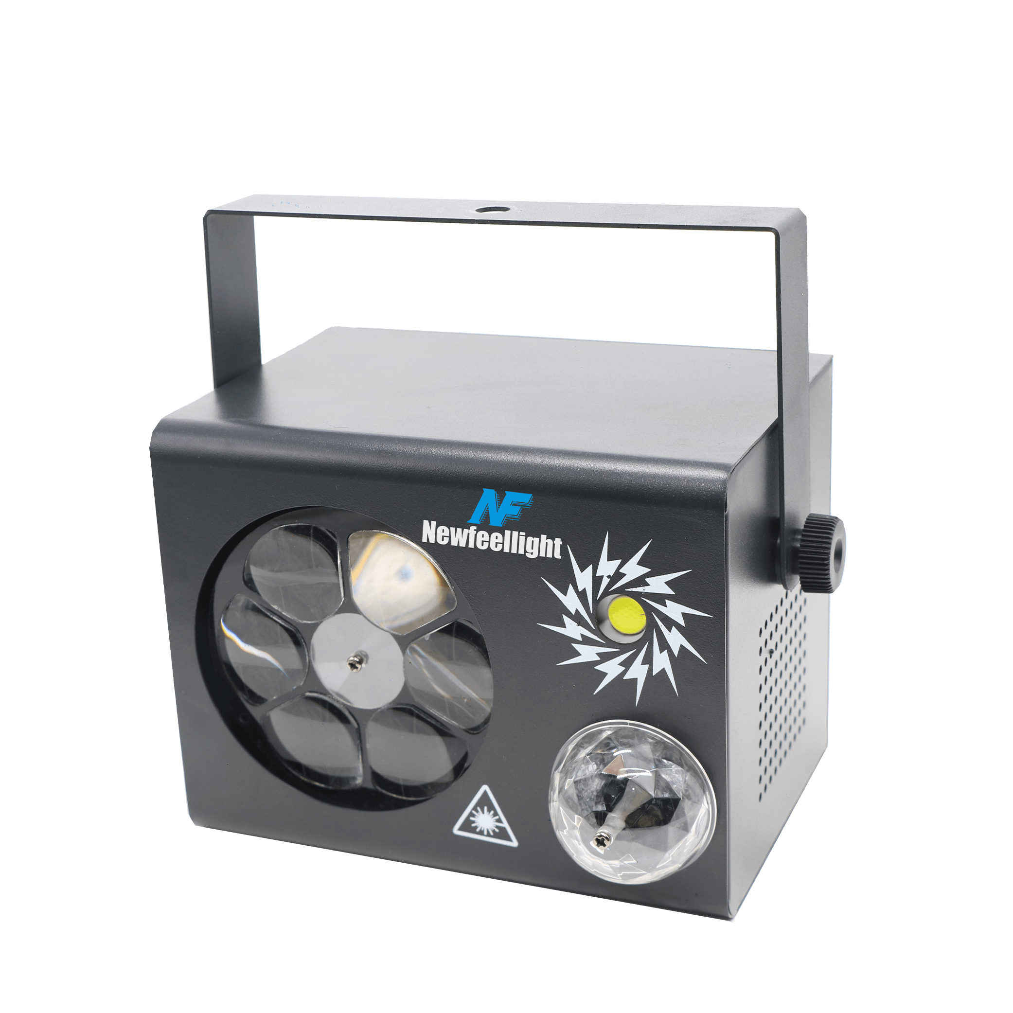 Gobo Fireflash Disco Lights 4-in-1 LED + Laser Effect Led Strobe Stage